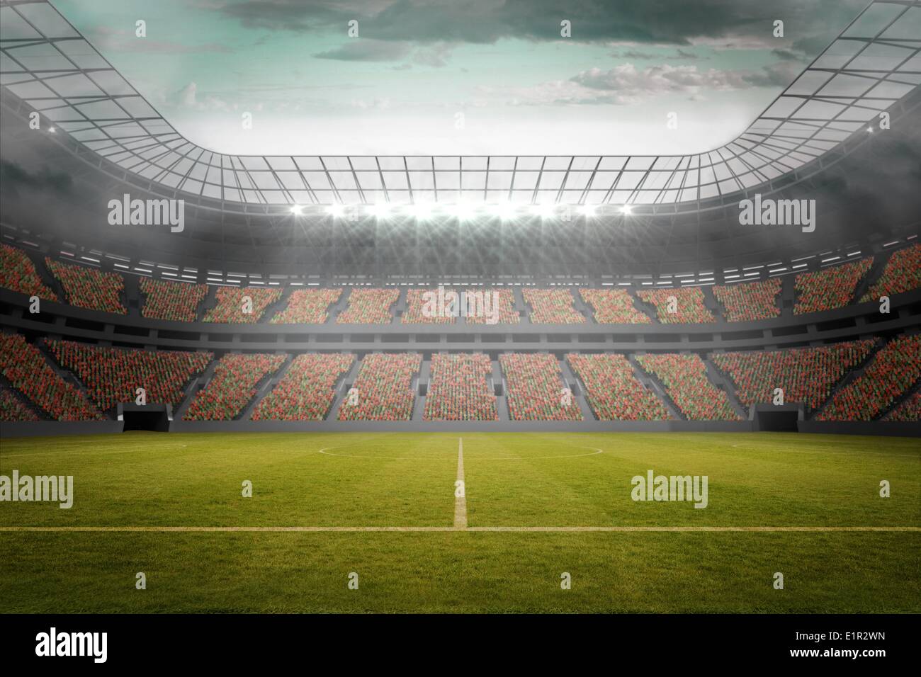 Football stadium pitch grass hi-res stock photography and images - Alamy