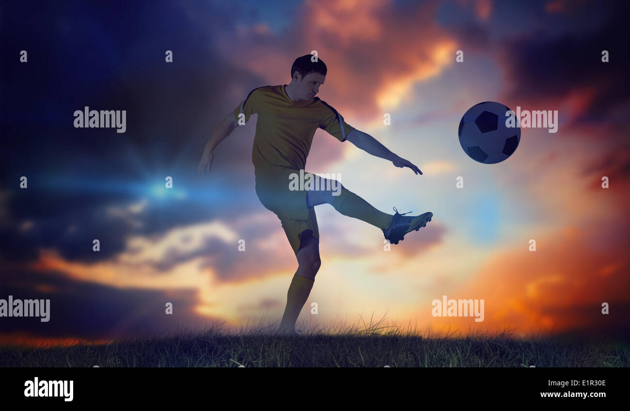 Green and yellow football hi-res stock photography and images - Alamy