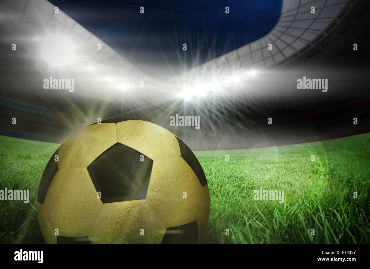 Gold football hi-res stock photography and images - Alamy