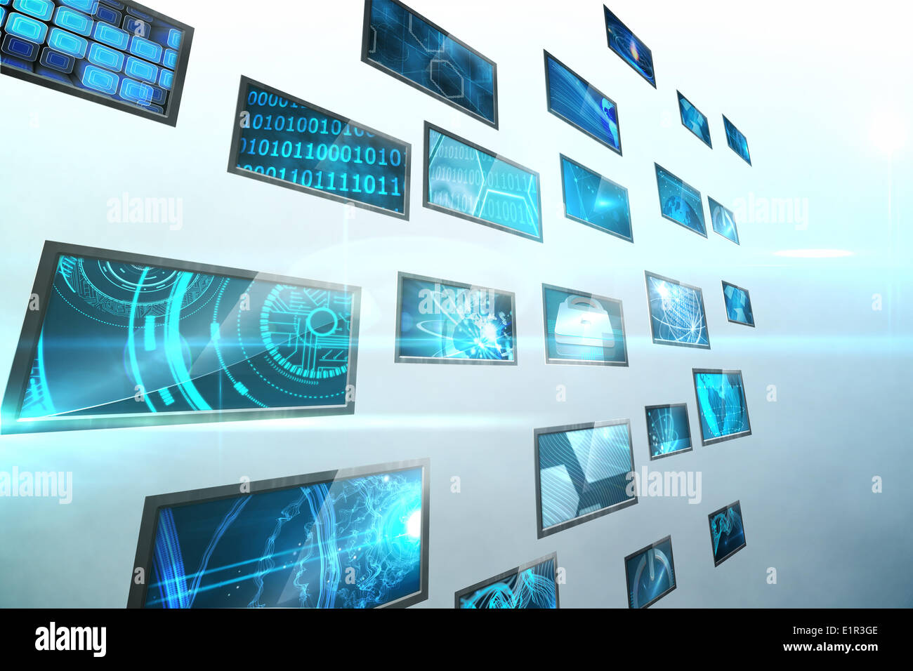 Screen collage showing computing images Stock Photo - Alamy
