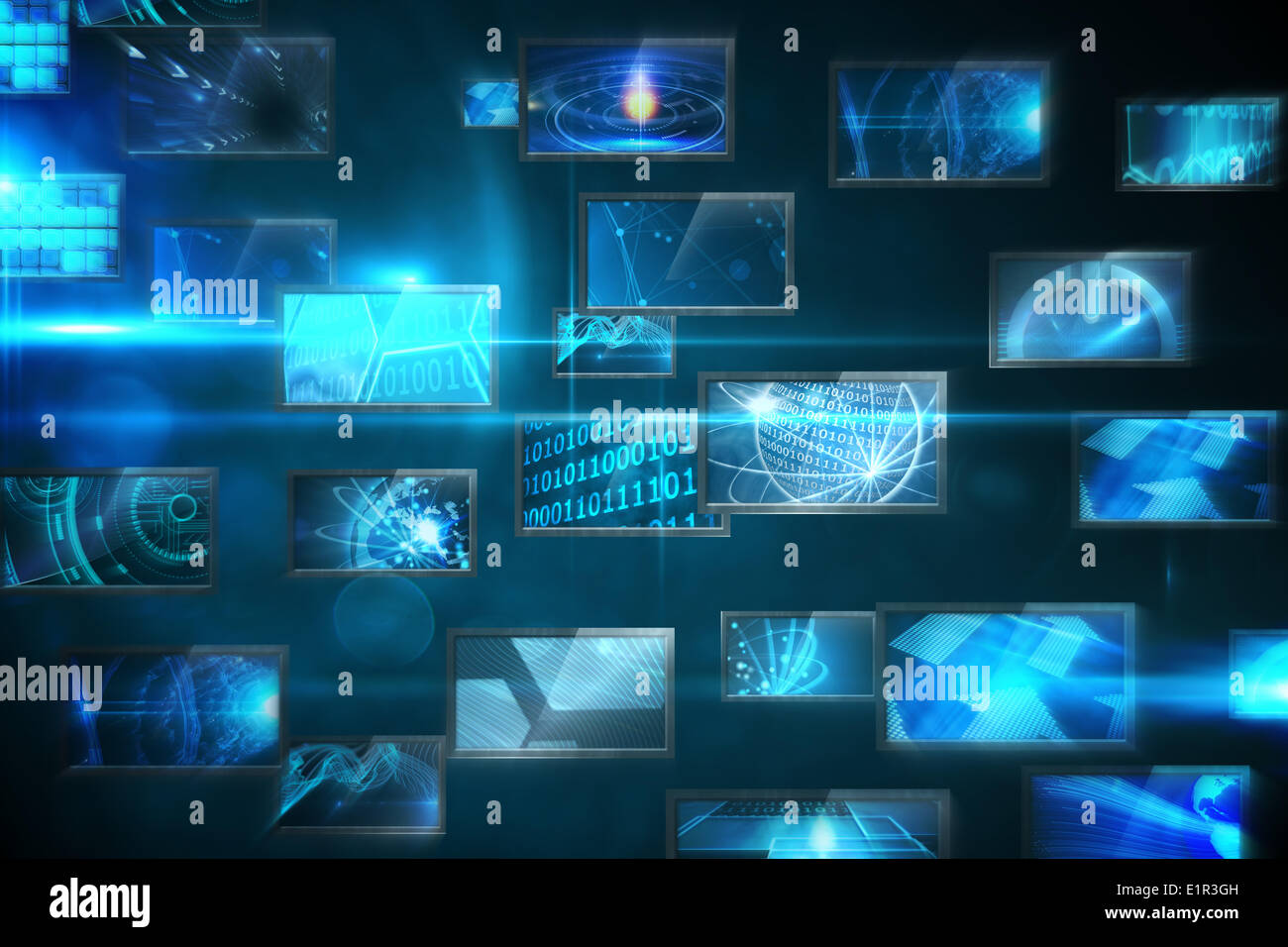 Screen collage showing computing images Stock Photo - Alamy