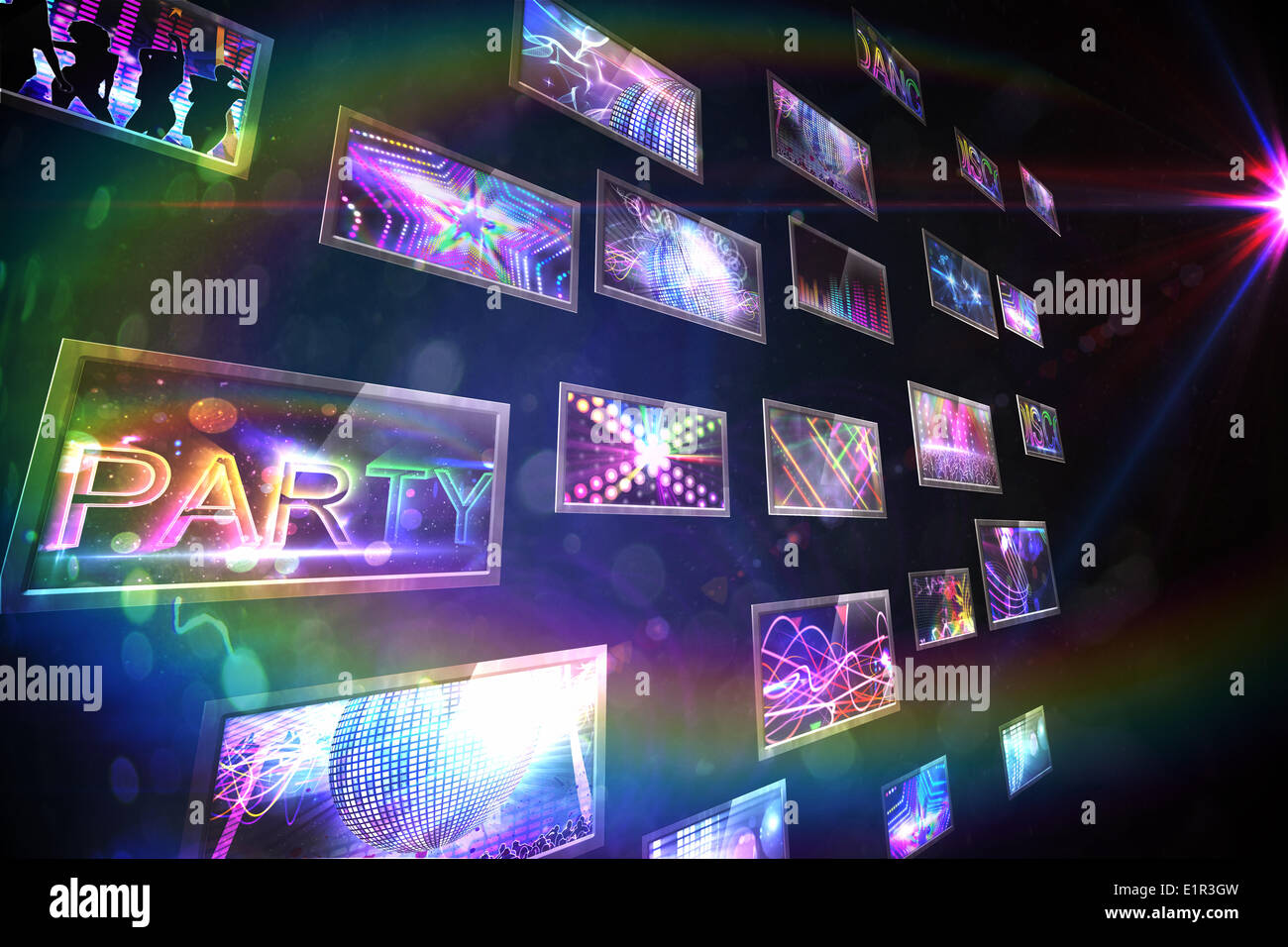 Disco screen hi-res stock photography and images - Alamy