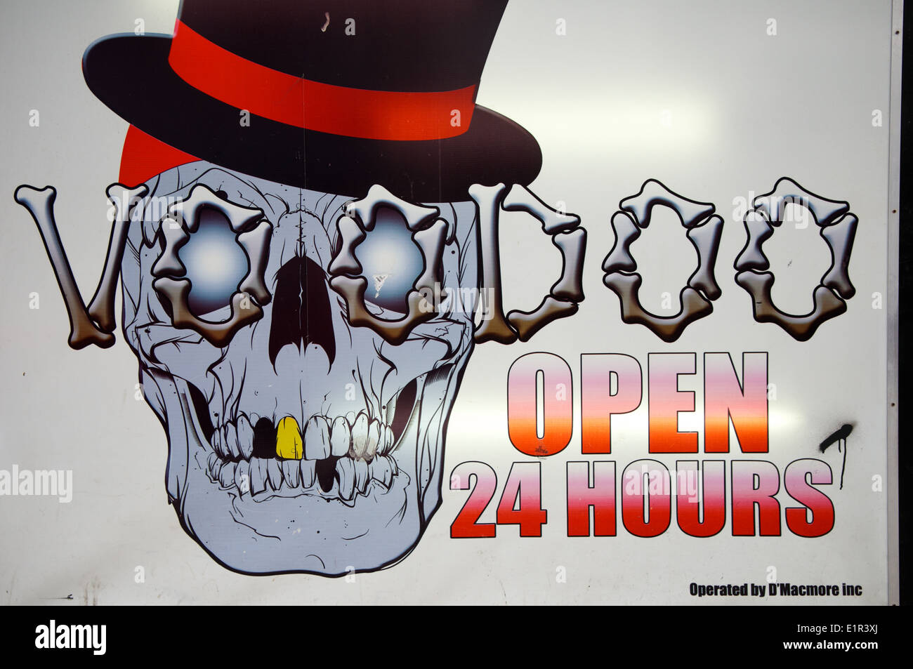 Voodoo bar & nightclub sign, Walking Street, Fields Avenue, Angeles ...