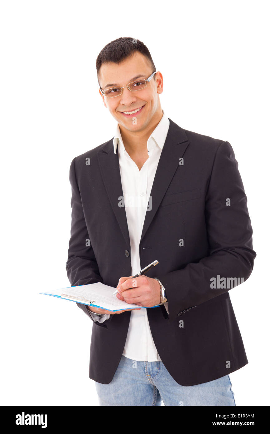 Man writing notes elegant pen hi-res stock photography and images - Alamy