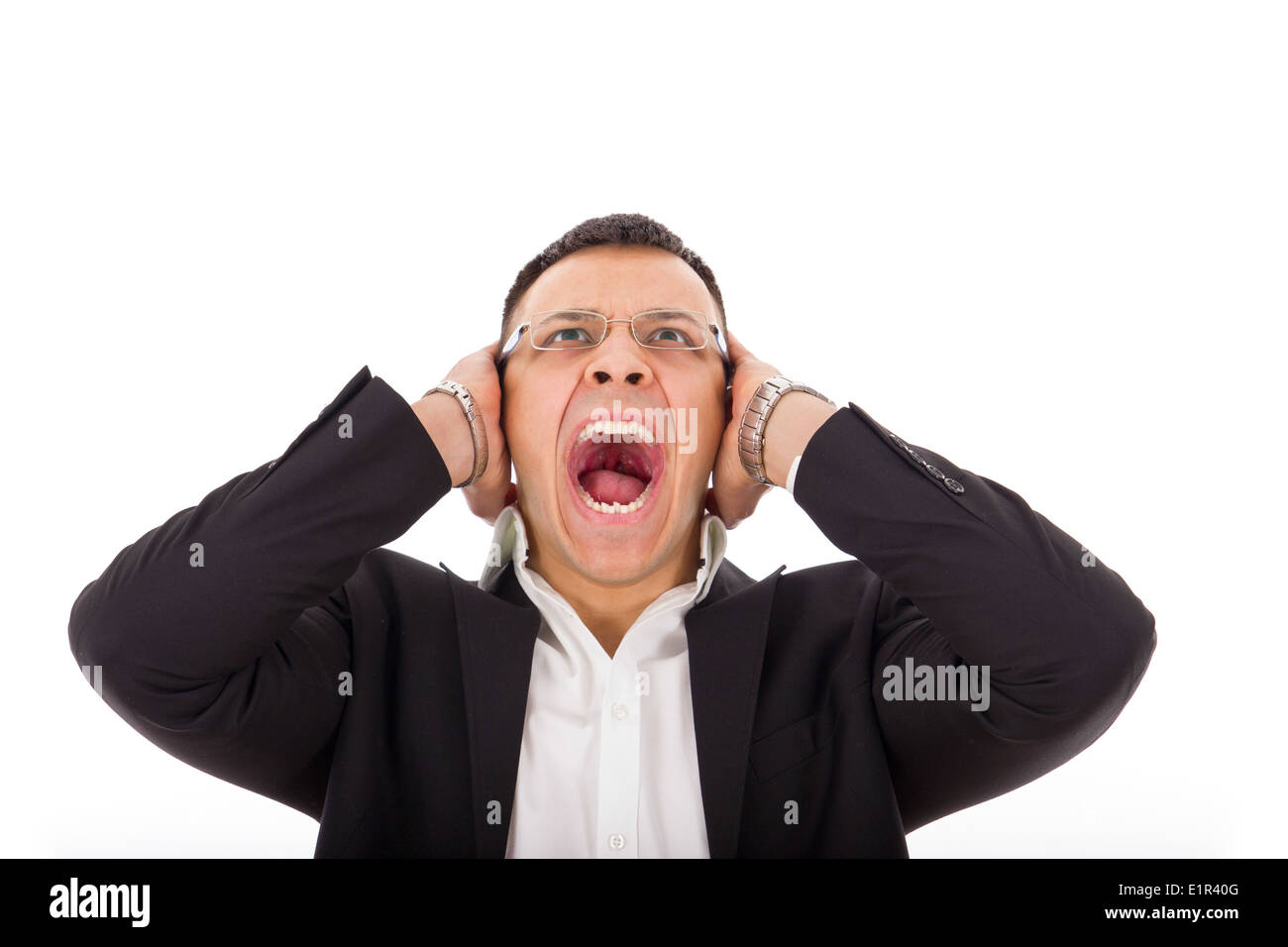 Annoyed businessman caucasian man hi-res stock photography and images ...