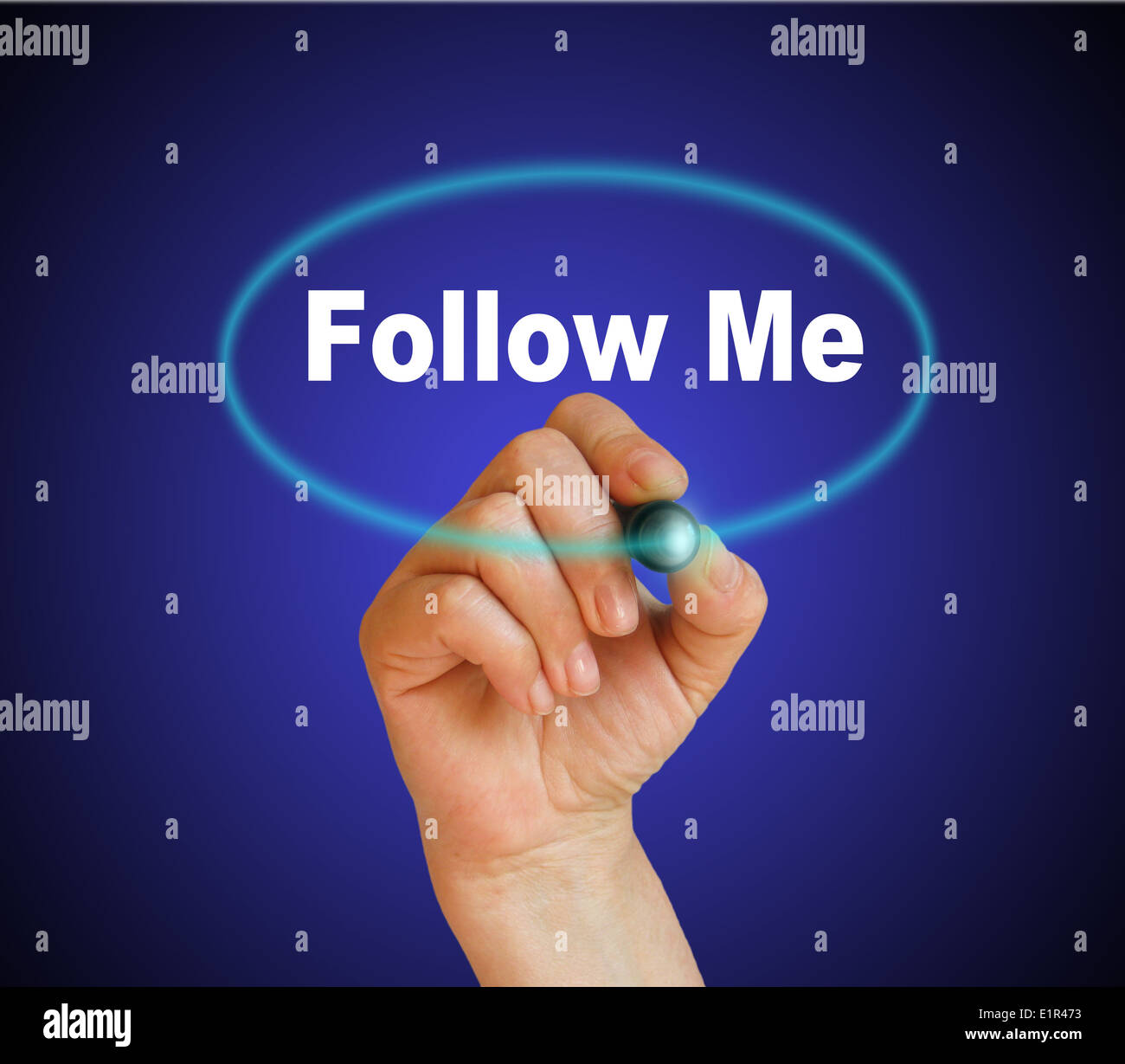 writing word ' Follow Me ' with marker on gradient background made in ...