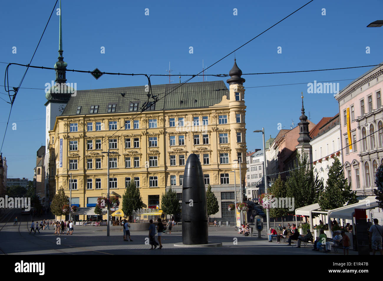 Main Square in Brno old town in the Czech Republic Stock Photo - Alamy