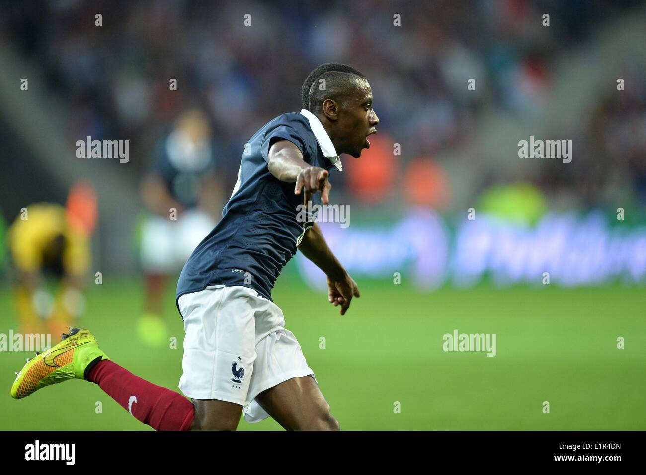 Paris, France. 8th June, 2014. Blaise Matuidi (FRA) celebrates after ...