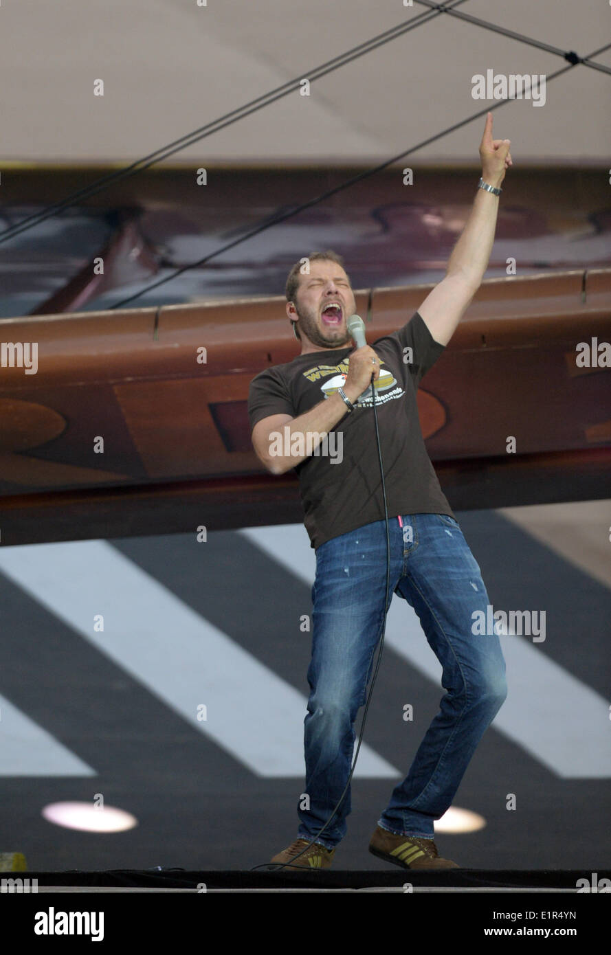Berlin, Germany. 07th June, 2014. German comedian Mario Barth performs ...