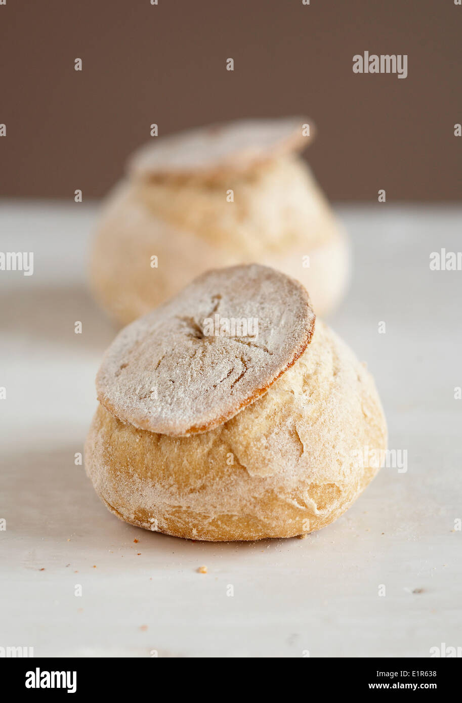 Two small bread buns Stock Photo - Alamy