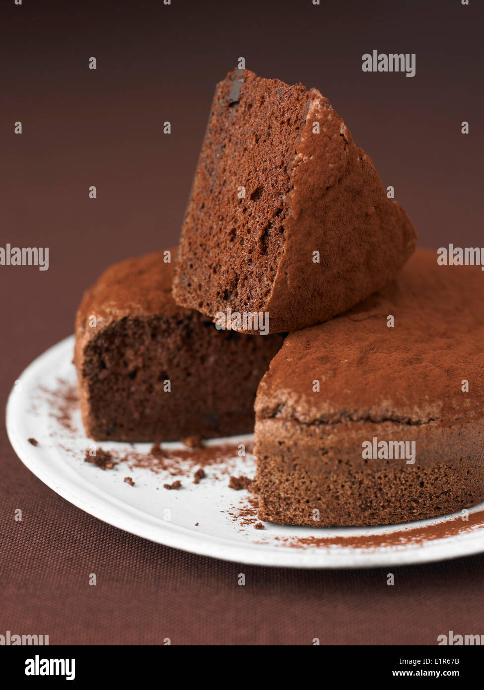 Light chocolate cake Stock Photo - Alamy