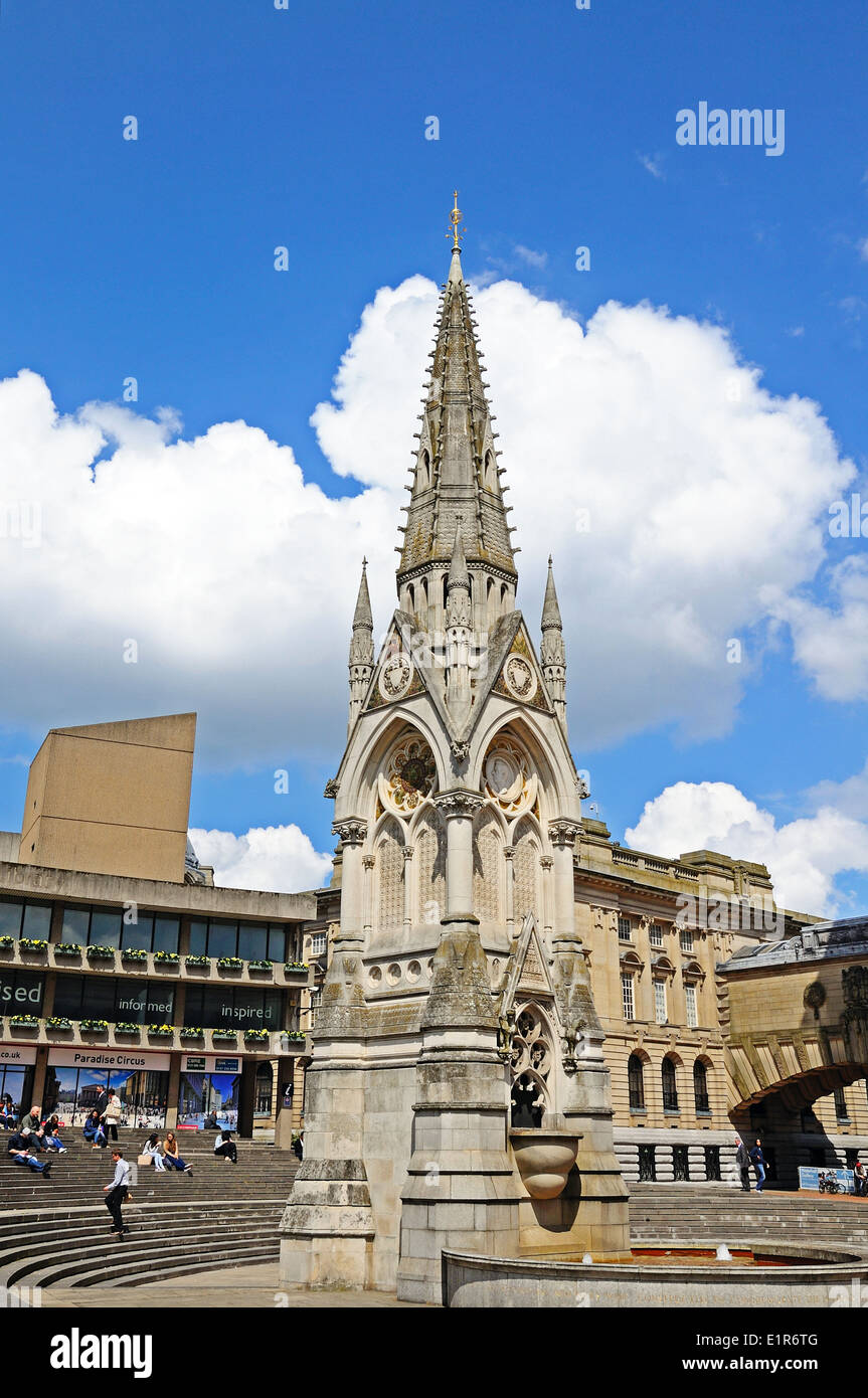 Chamberlain memorial in Chamberlain Square, Birmingham, West Midlands ...