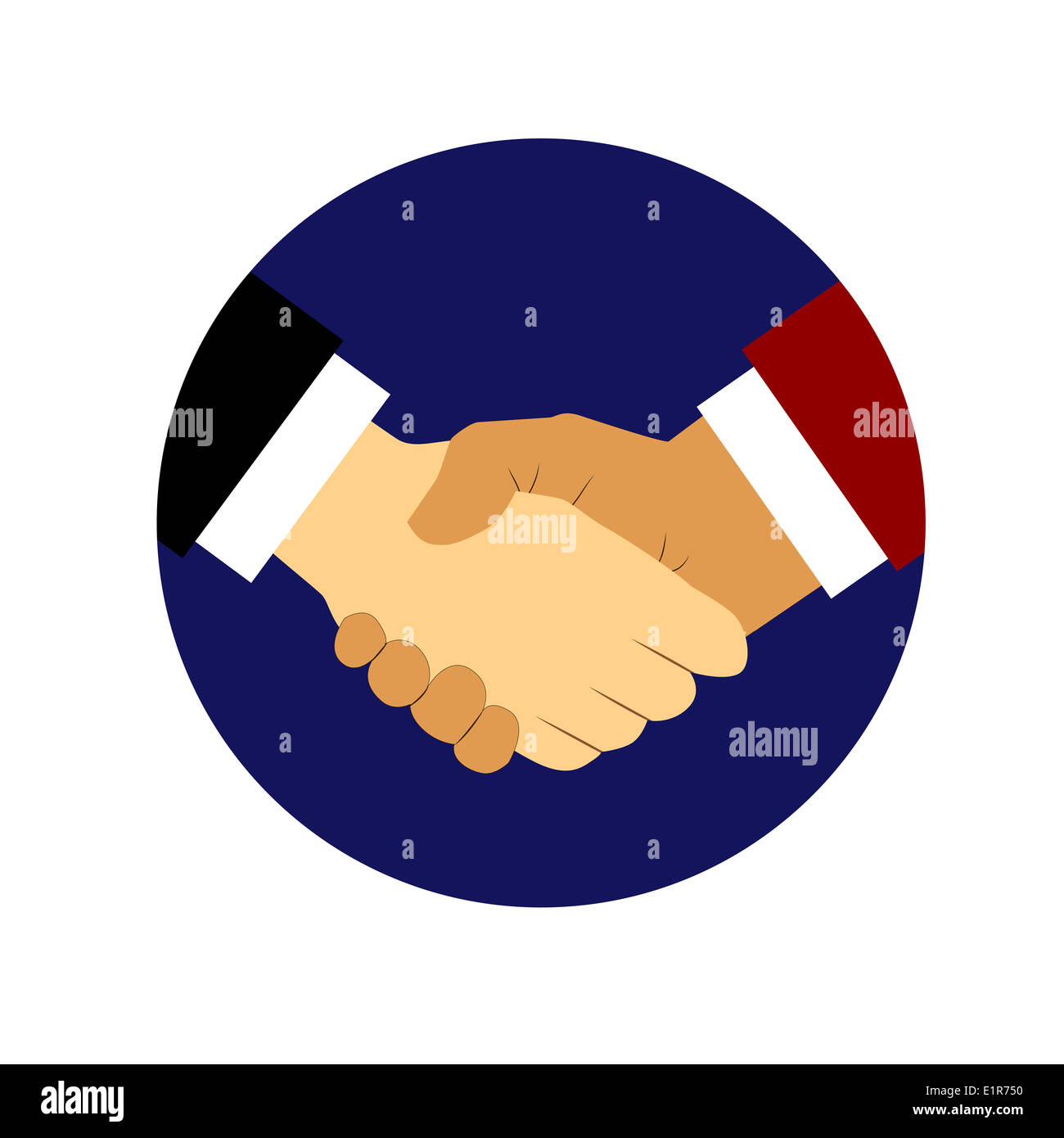 Hands shake sign Cut Out Stock Images & Pictures - Alamy