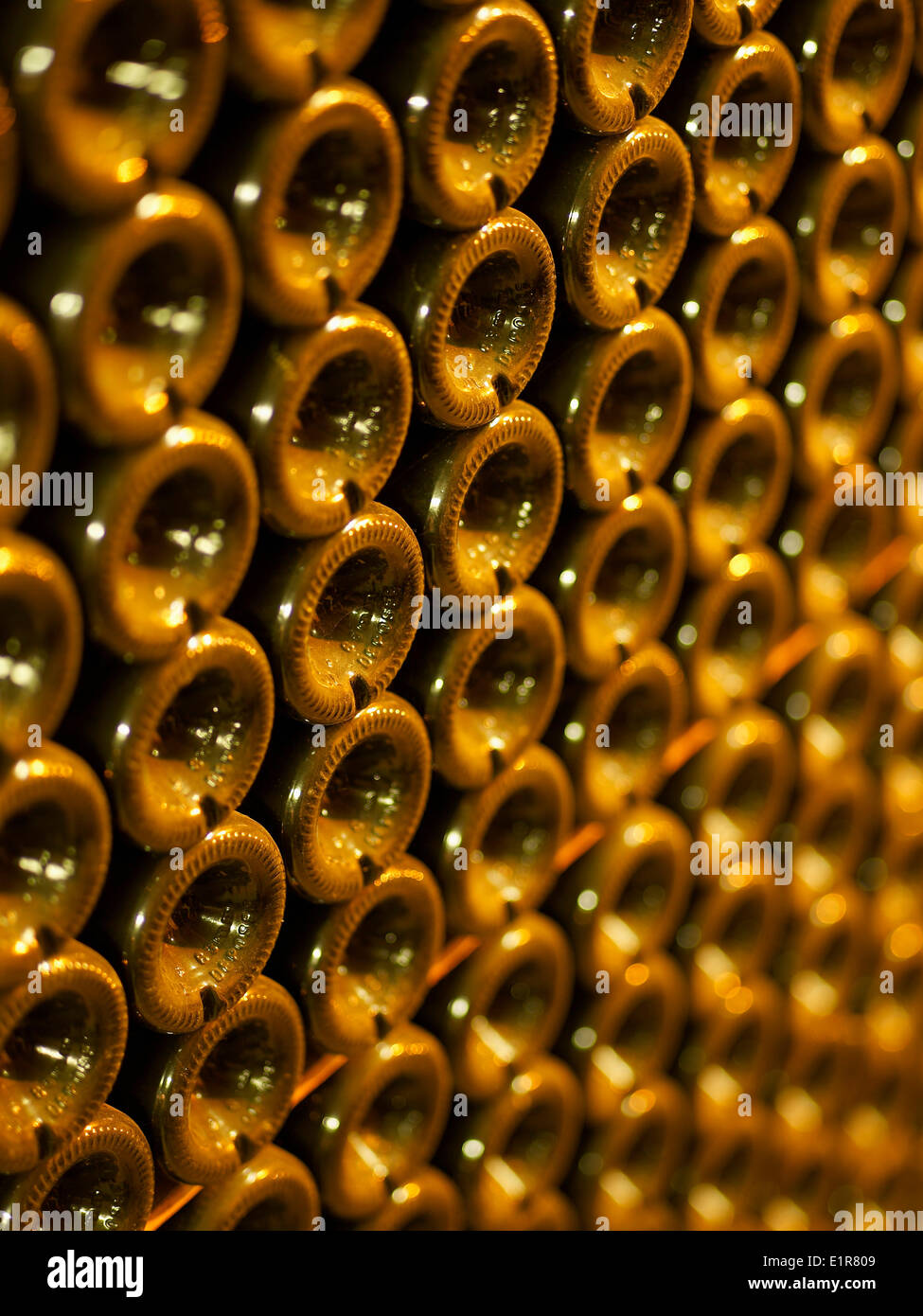 Stacked bottles of wine Stock Photo - Alamy