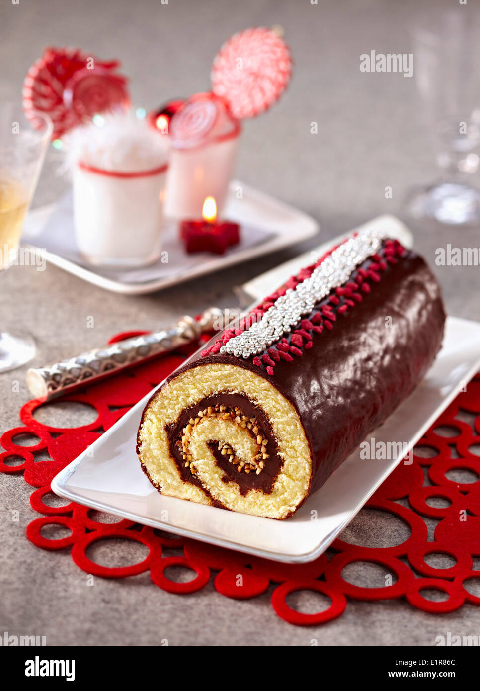 Rolled cake hi-res stock photography and images - Alamy