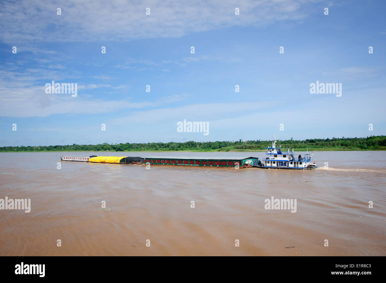 Cargo Transport on the Peruvian Amazon Stock Photo - Alamy
