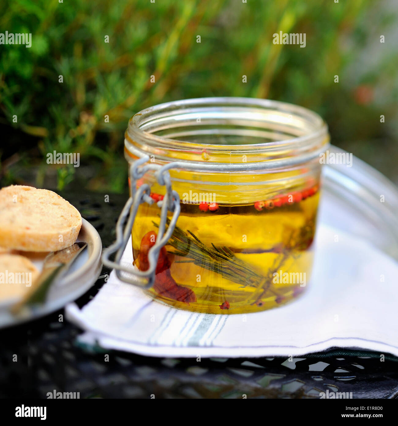 Goats cheese in olive oil hi-res stock photography and images - Alamy