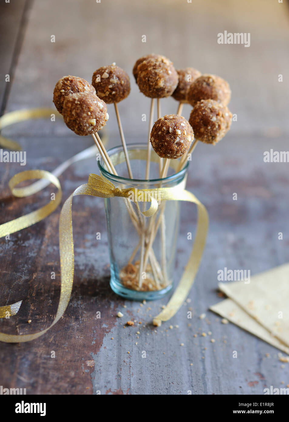 Gingerbread and foie gras savoury popcakes Stock Photo - Alamy