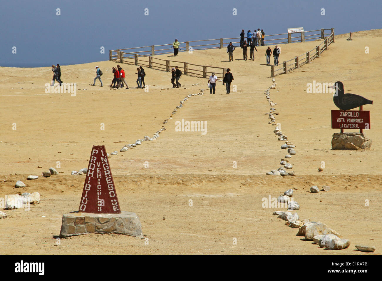 viewing point above La Catedral Stock Photo - Alamy