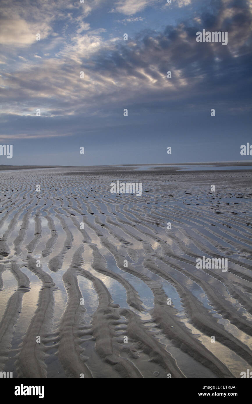 Air and beach display the same line pattern Stock Photo - Alamy