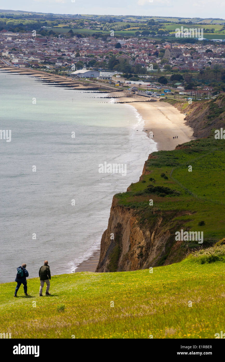 Walkers, Ramblers, Footpath, Culver Cliff, Sandown Bay, Sandown, Isle ...