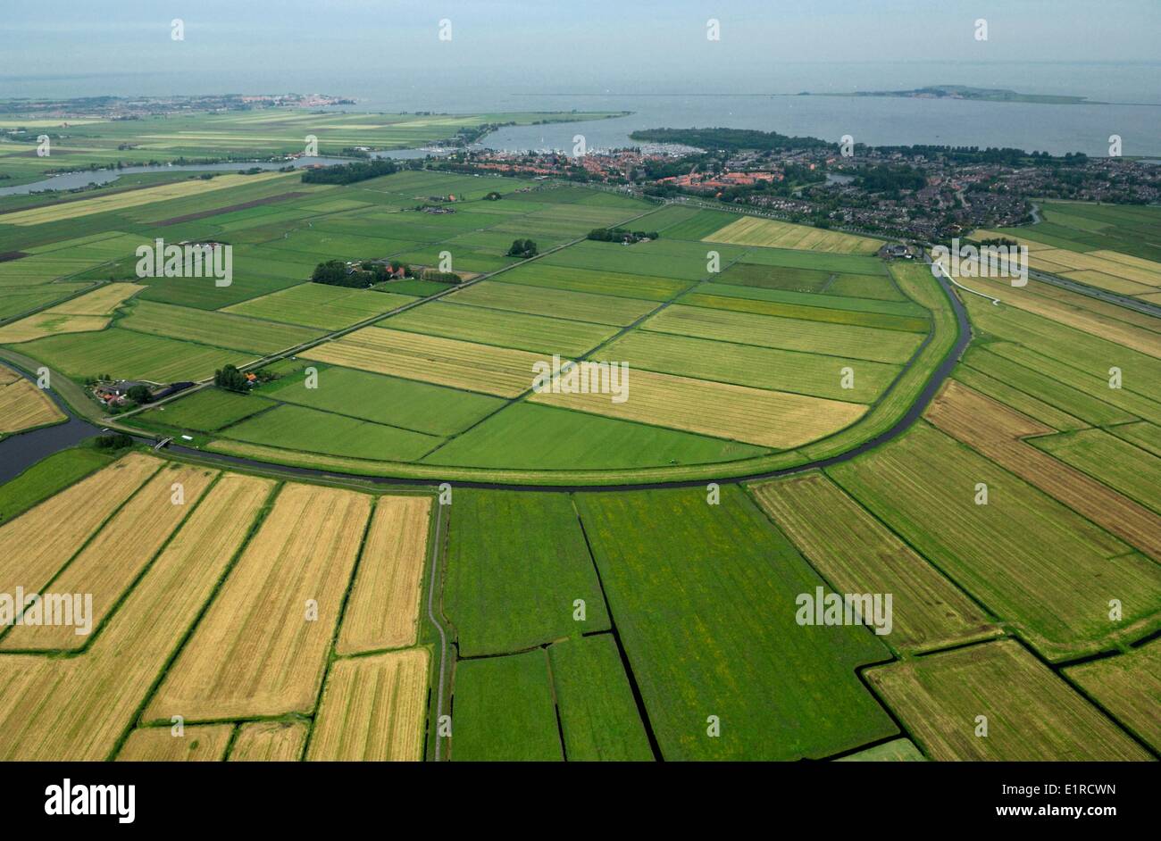 Aerial view of Waterland Stock Photo - Alamy