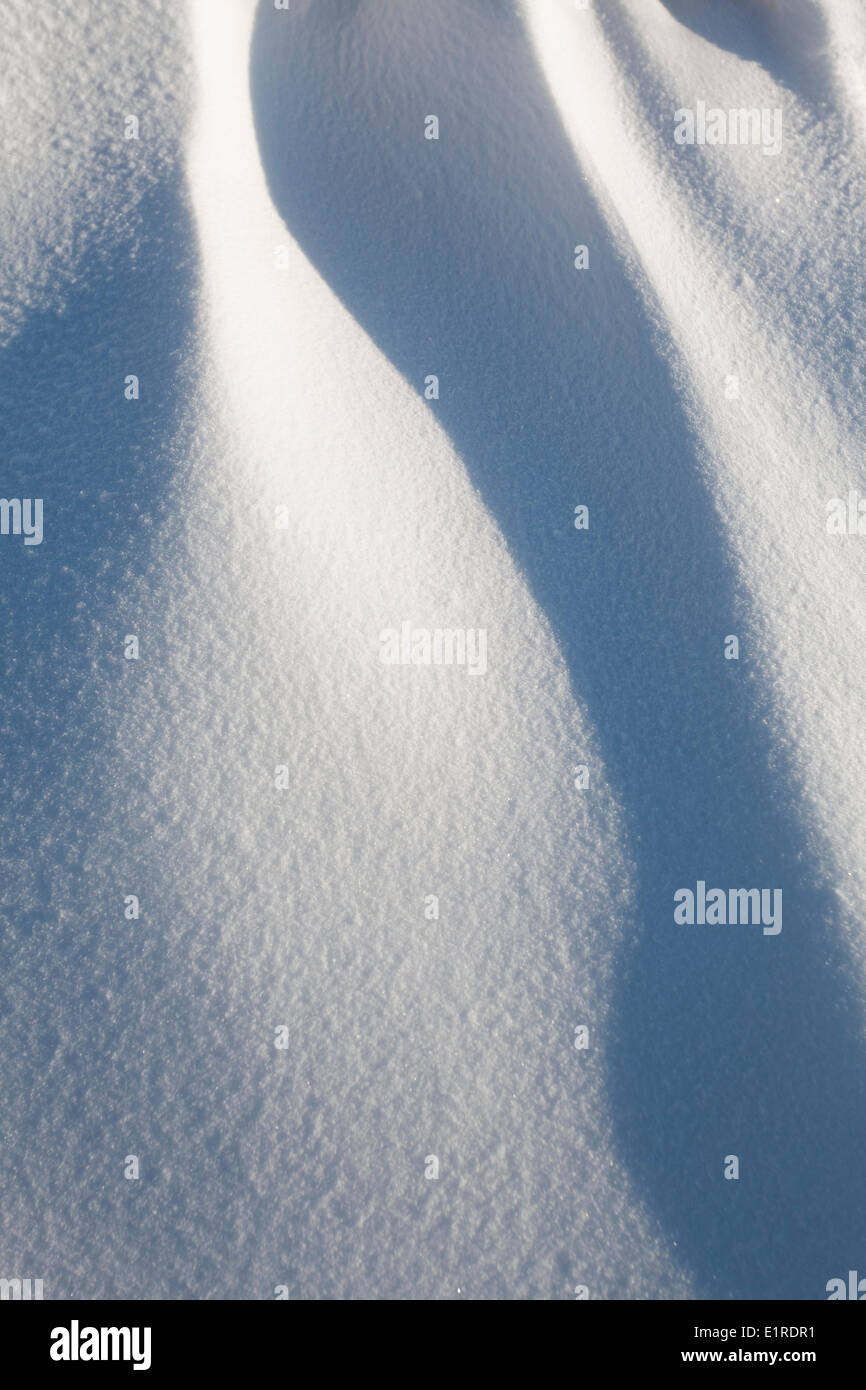 Abstract snow shapes shaped by nature Stock Photo - Alamy