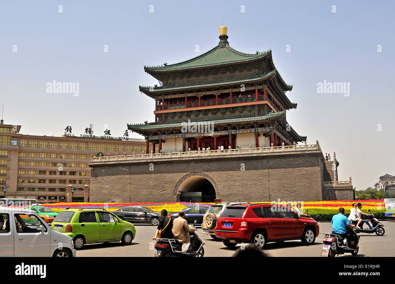 Bell tower xi xian hi-res stock photography and images - Alamy