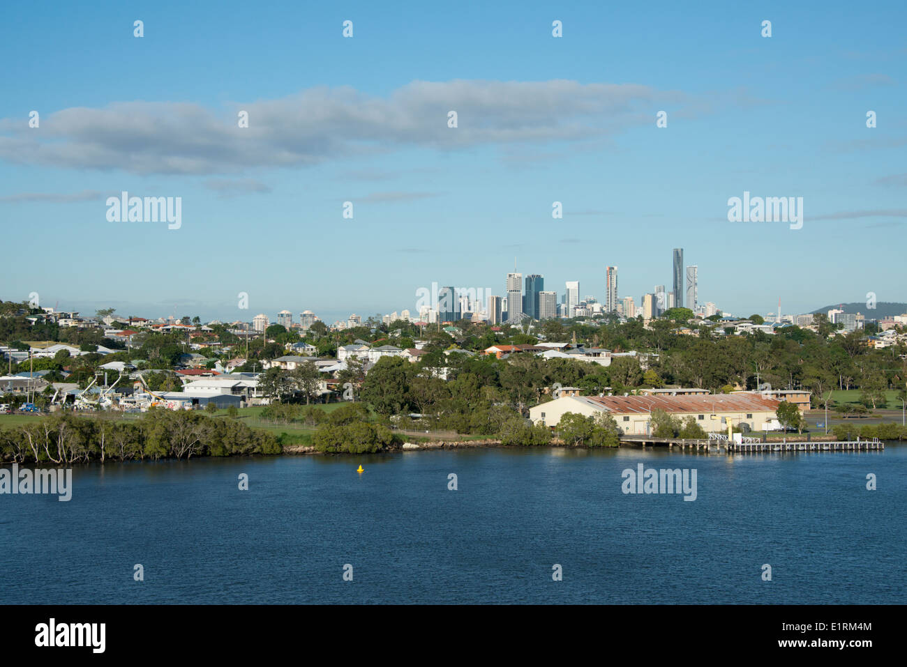 Australia, Queensland, capital city of Brisbane. Brisbane River view of ...