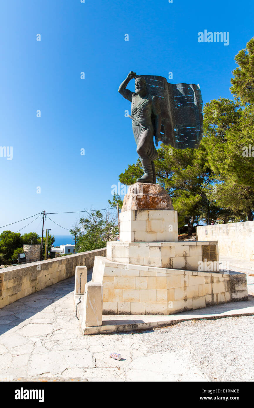 Monuments and sculptures Greece, Chania, Crete.Traditional pictorial ...