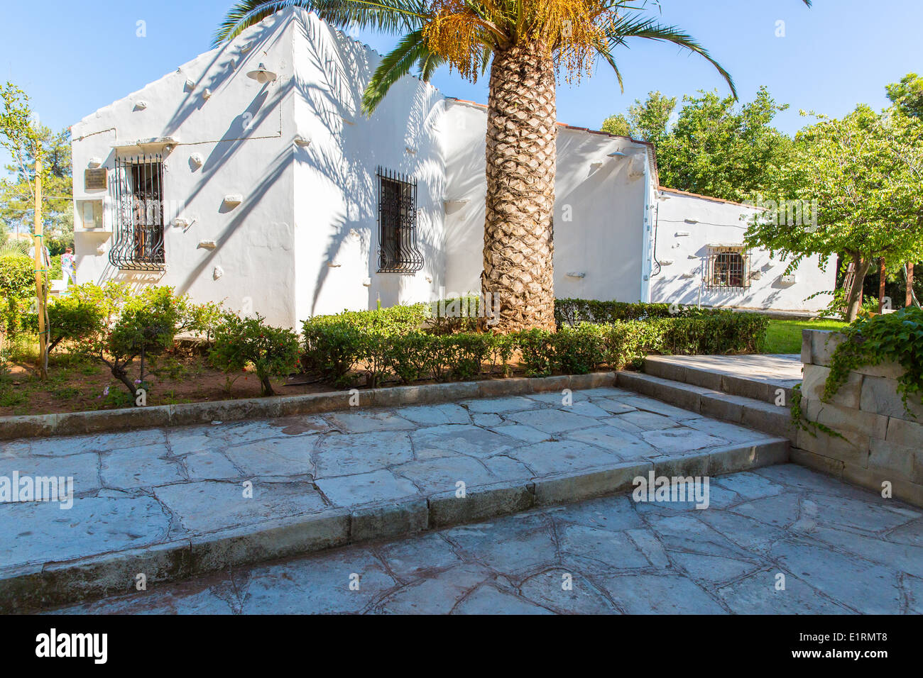 Courtyard arkadi monastery ancient hi-res stock photography and images ...