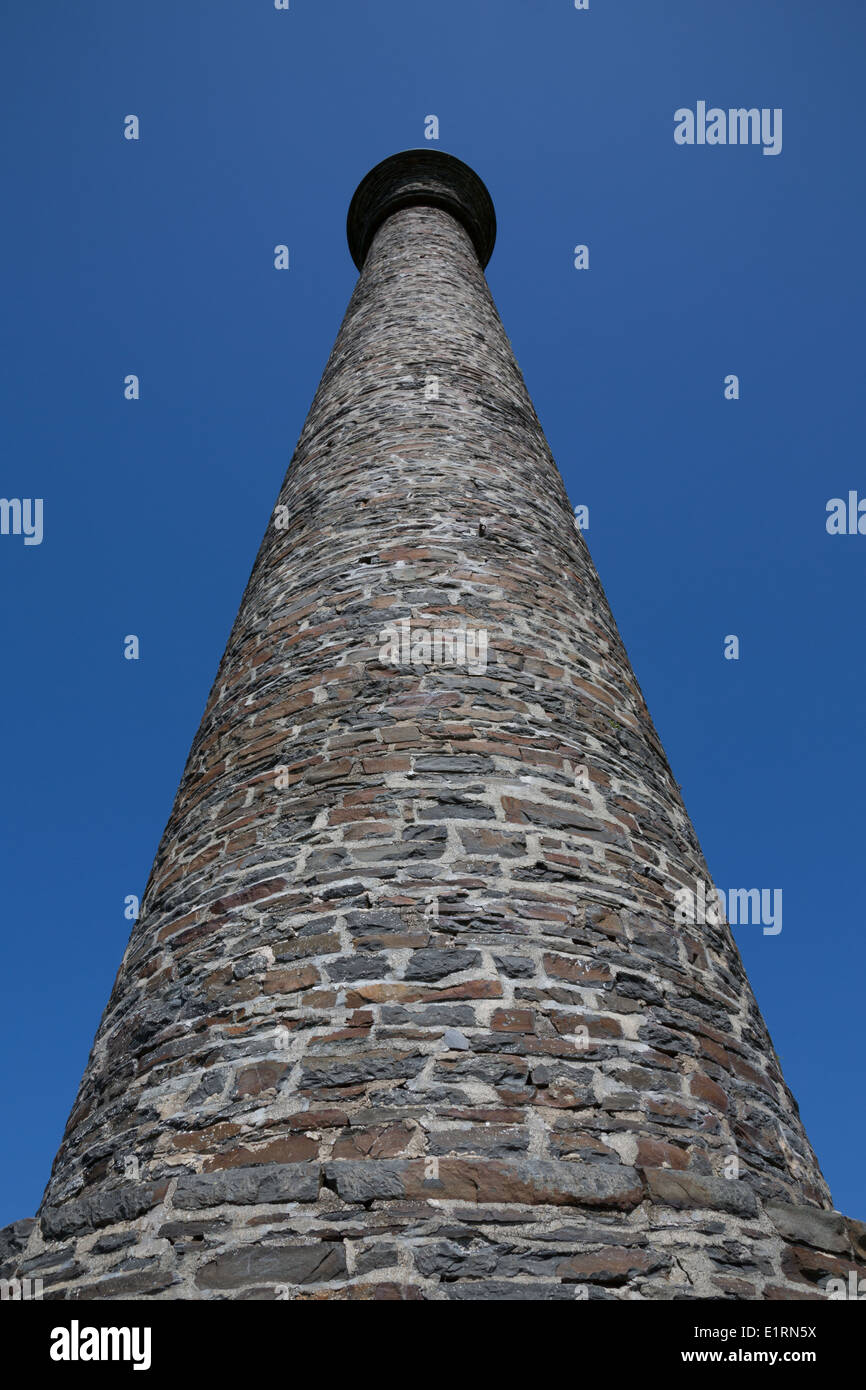 The Wellington Memorial pillar atop Pendinas Iron Age hill fort at ...