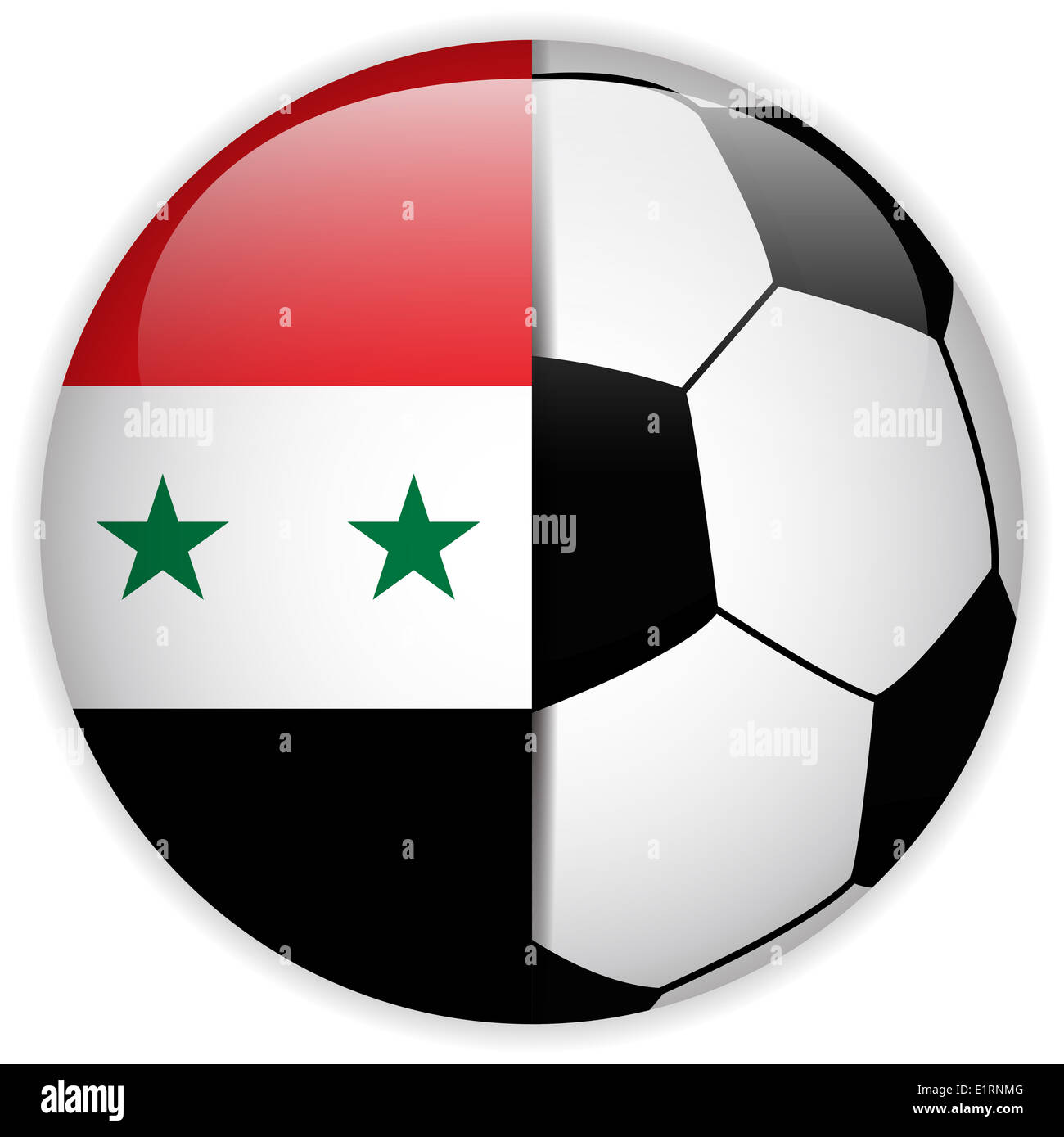 Vector - Syria Flag with Soccer Ball Background Stock Photo - Alamy