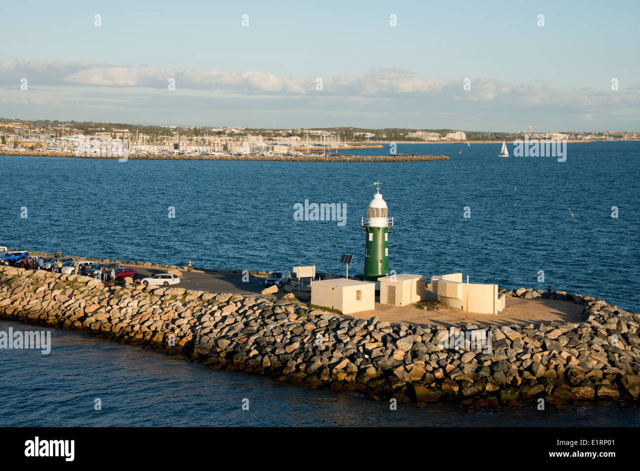 Australia, Western Australia, Fremantle. Port area on the Swan River ...