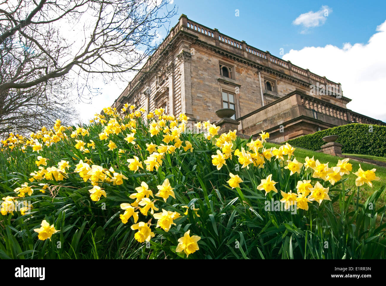 Spring at Nottingham Castle, Nottinghamshire England UK Stock Photo - Alamy