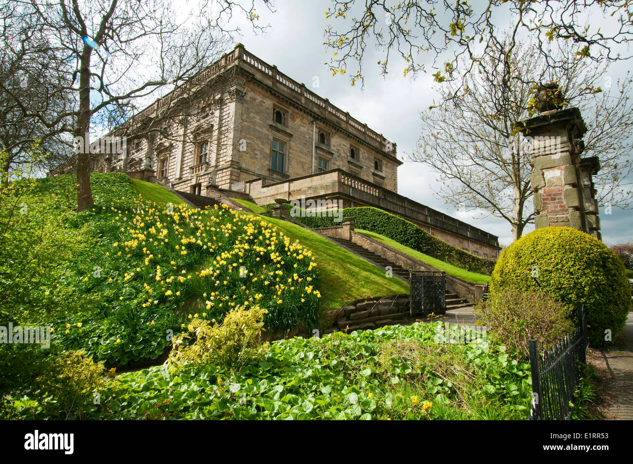 Spring at Nottingham Castle, Nottinghamshire England UK Stock Photo - Alamy