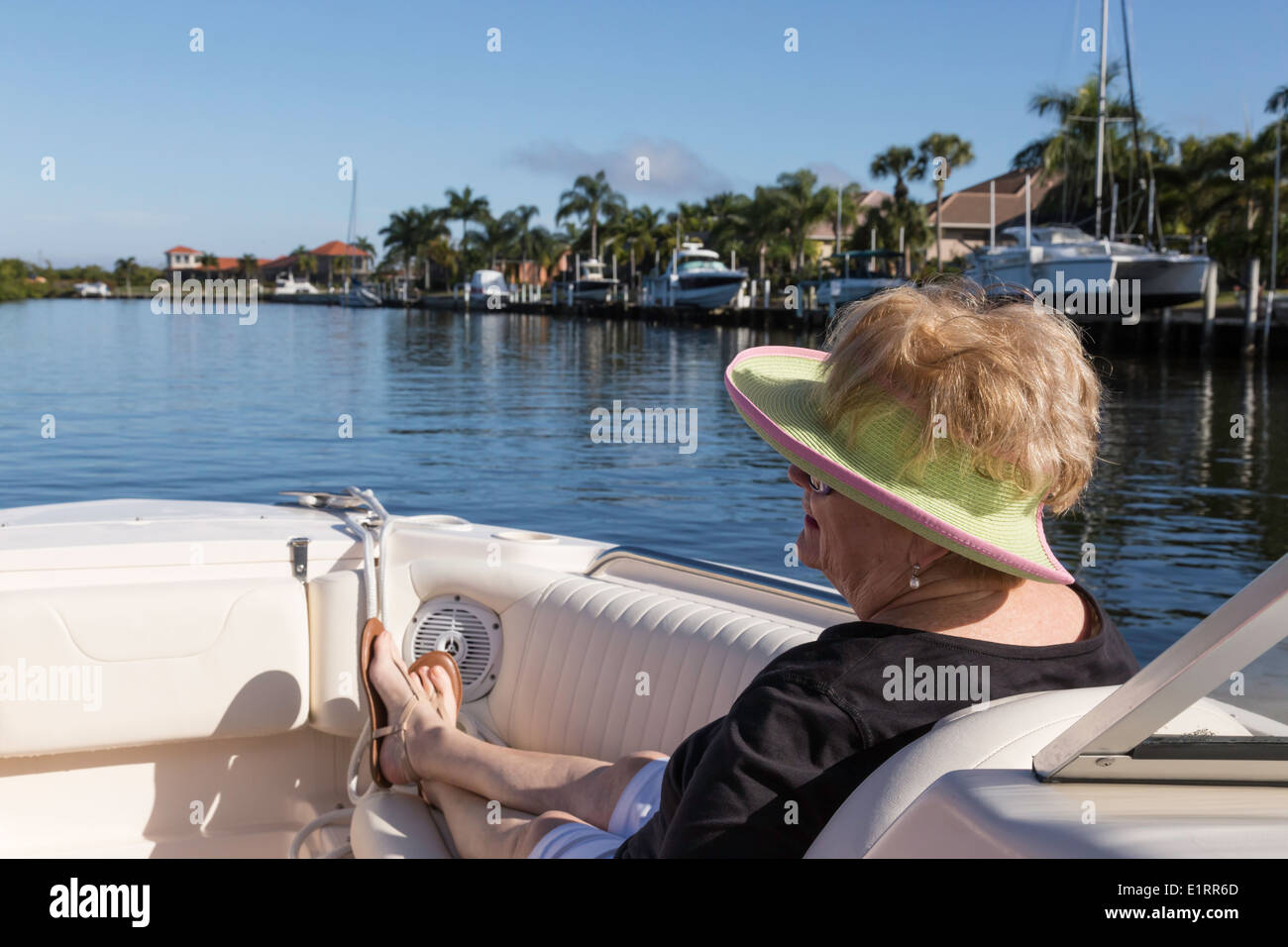Mature woman boat hi-res stock photography and images - Alamy