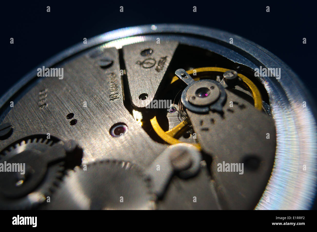 old silver chrome stopwatch chronological timer jewels accurate back ...