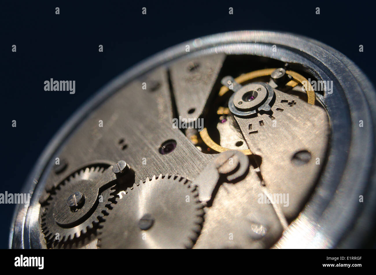 old silver chrome stopwatch chronological timer jewels accurate back ...