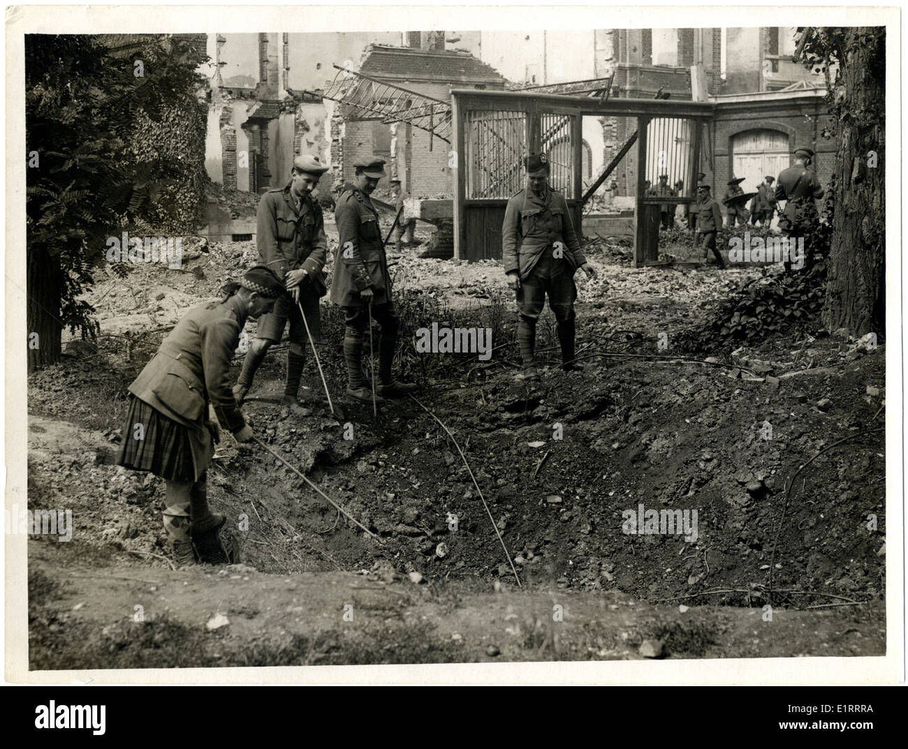 The Effects Of Shell Fire Laventie High Resolution Stock Photography ...