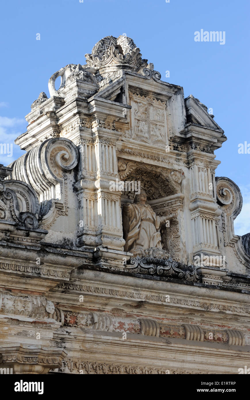 Colonial building ruined by earthquakes. Antigua Guatemala, Republic of ...