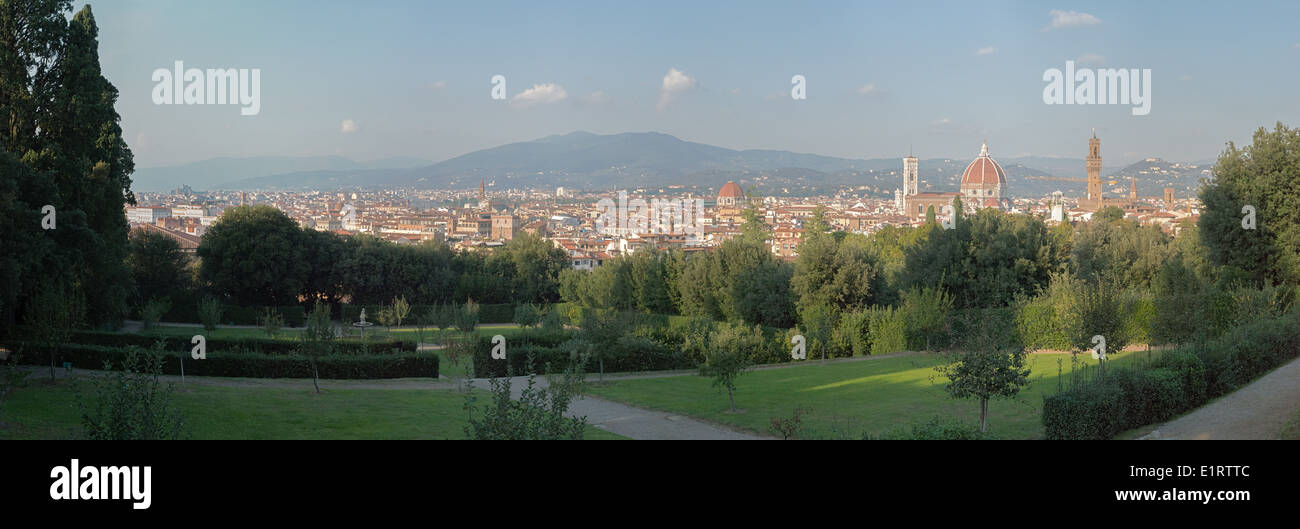 Florence city wide view sunny hi-res stock photography and images - Alamy