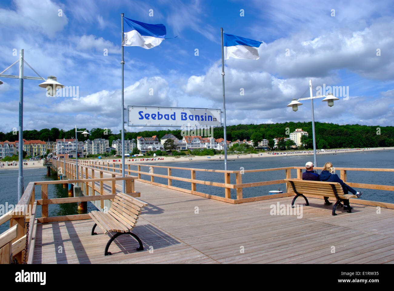 Sea bridge of Bansin Usedom Germany Stock Photo - Alamy