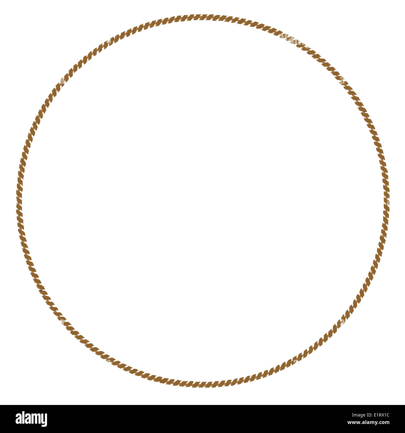 A rope circle as a page border isolated on a white background Stock ...