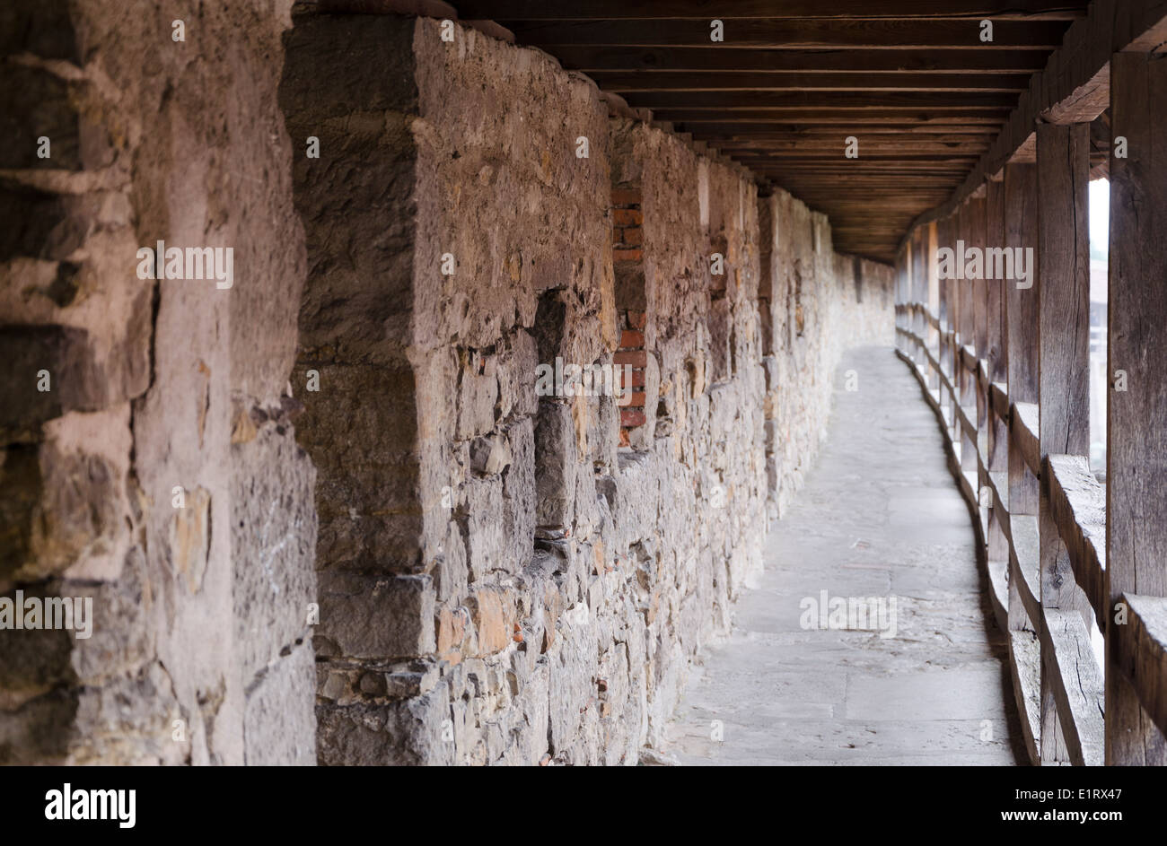 Stone arch in a old castle Stock Photo - Alamy