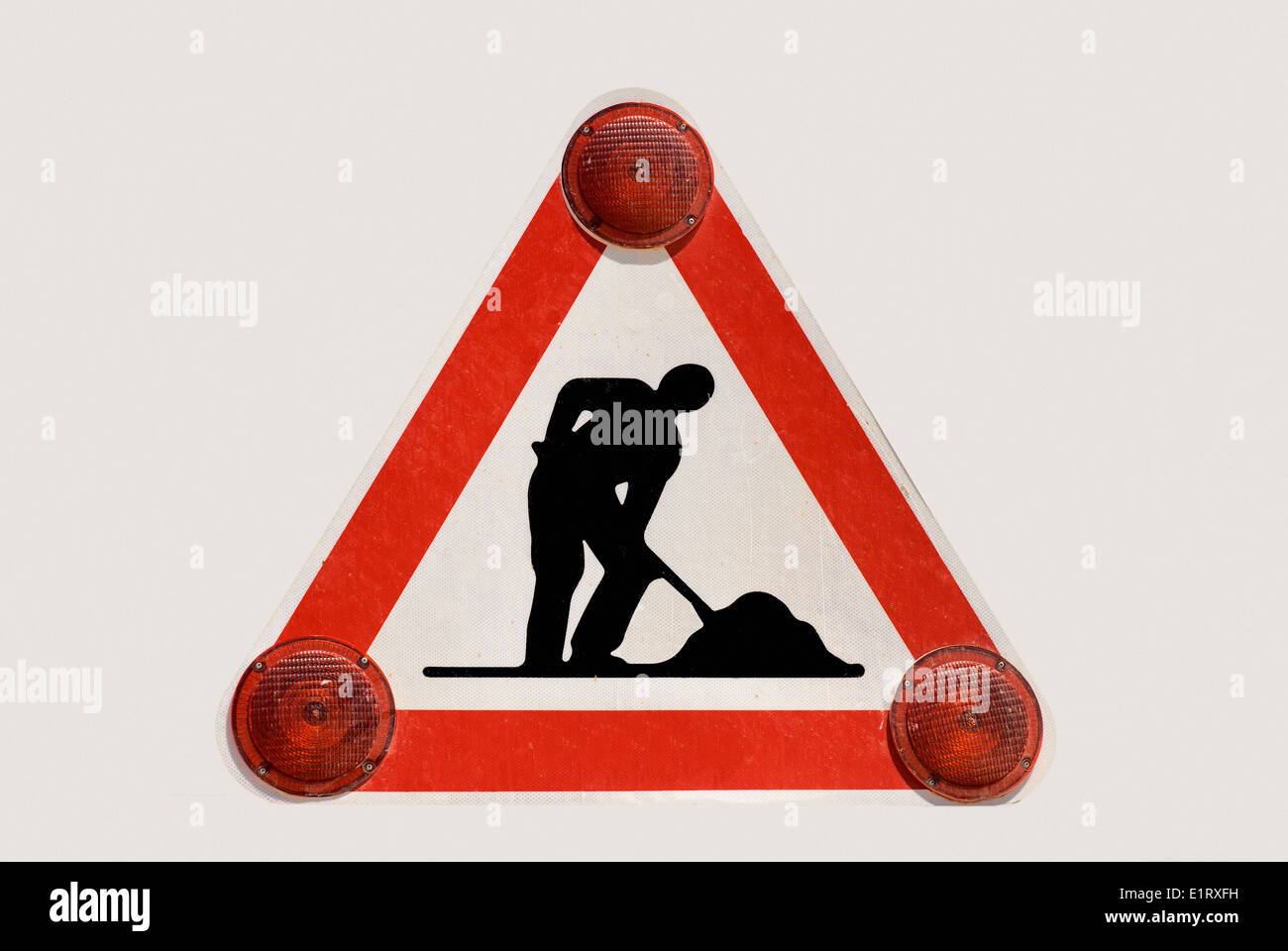 Men work on road hi-res stock photography and images - Alamy