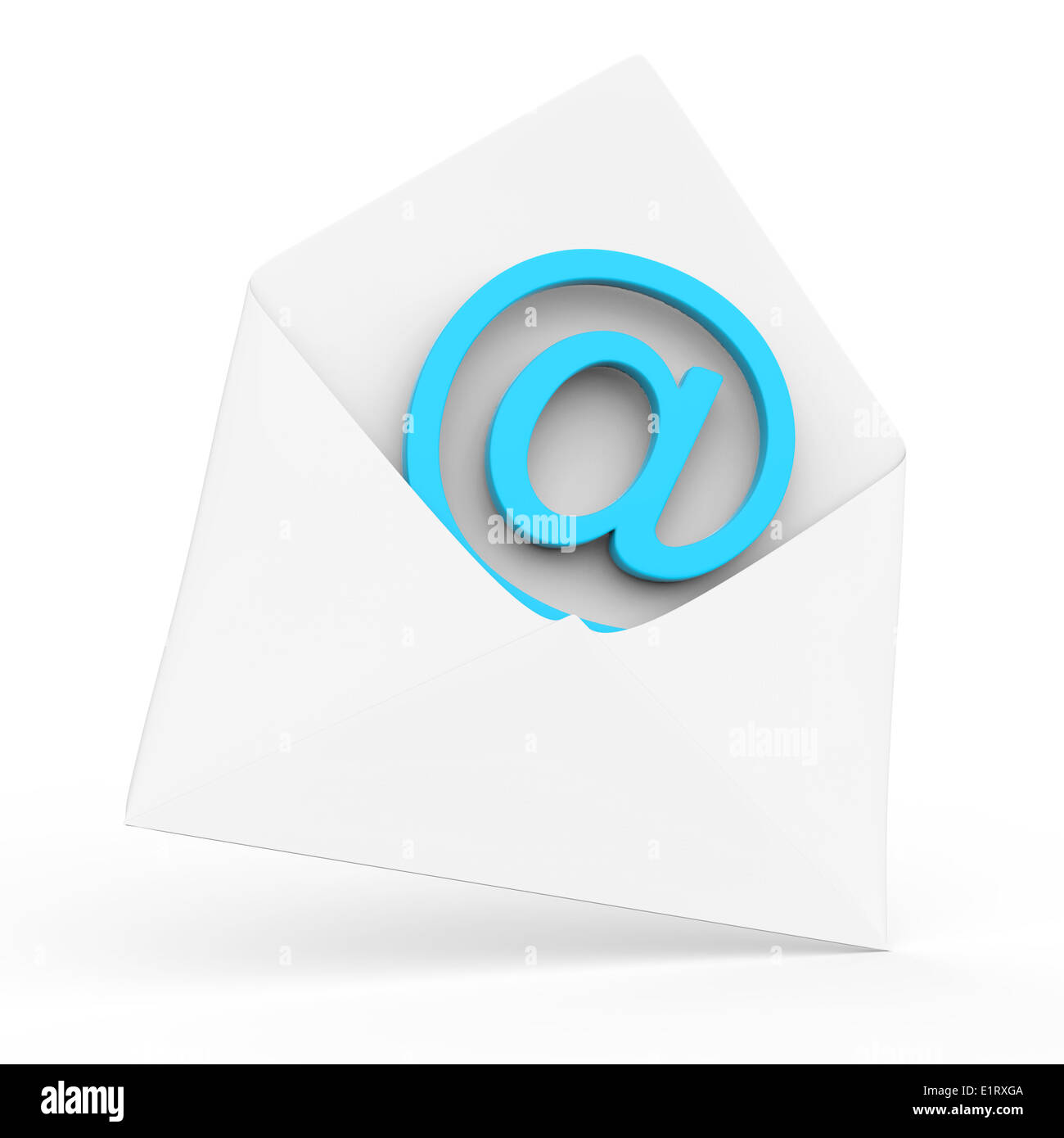 3d Envelope with email address symbol inside Stock Photo - Alamy