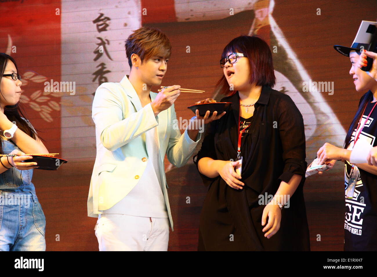 Shanghai, China. 6th June, 2014. Singer Show Lo attends commericial ...