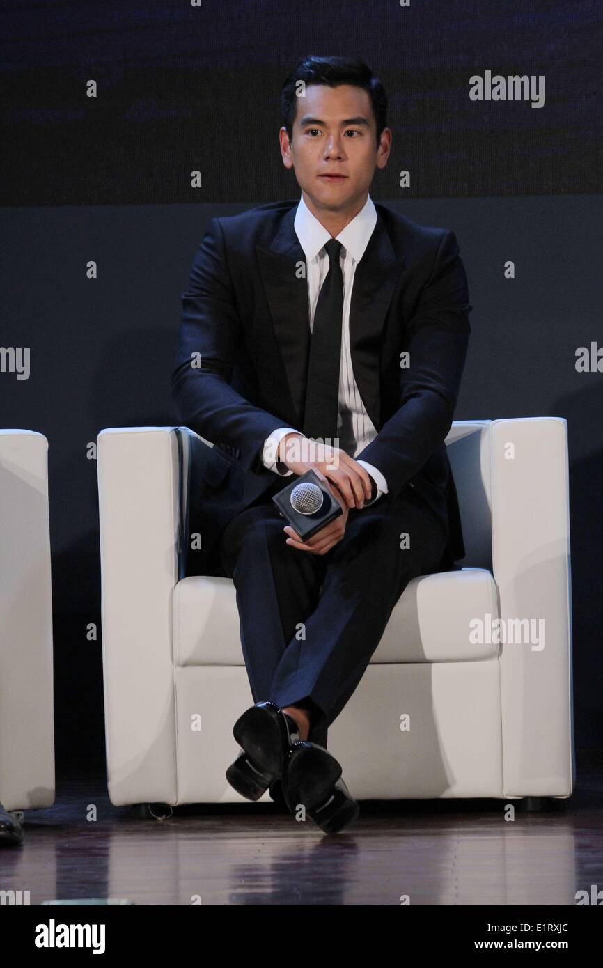 Actor Eddie Peng attends commercial activity in Shanghai,China on ...