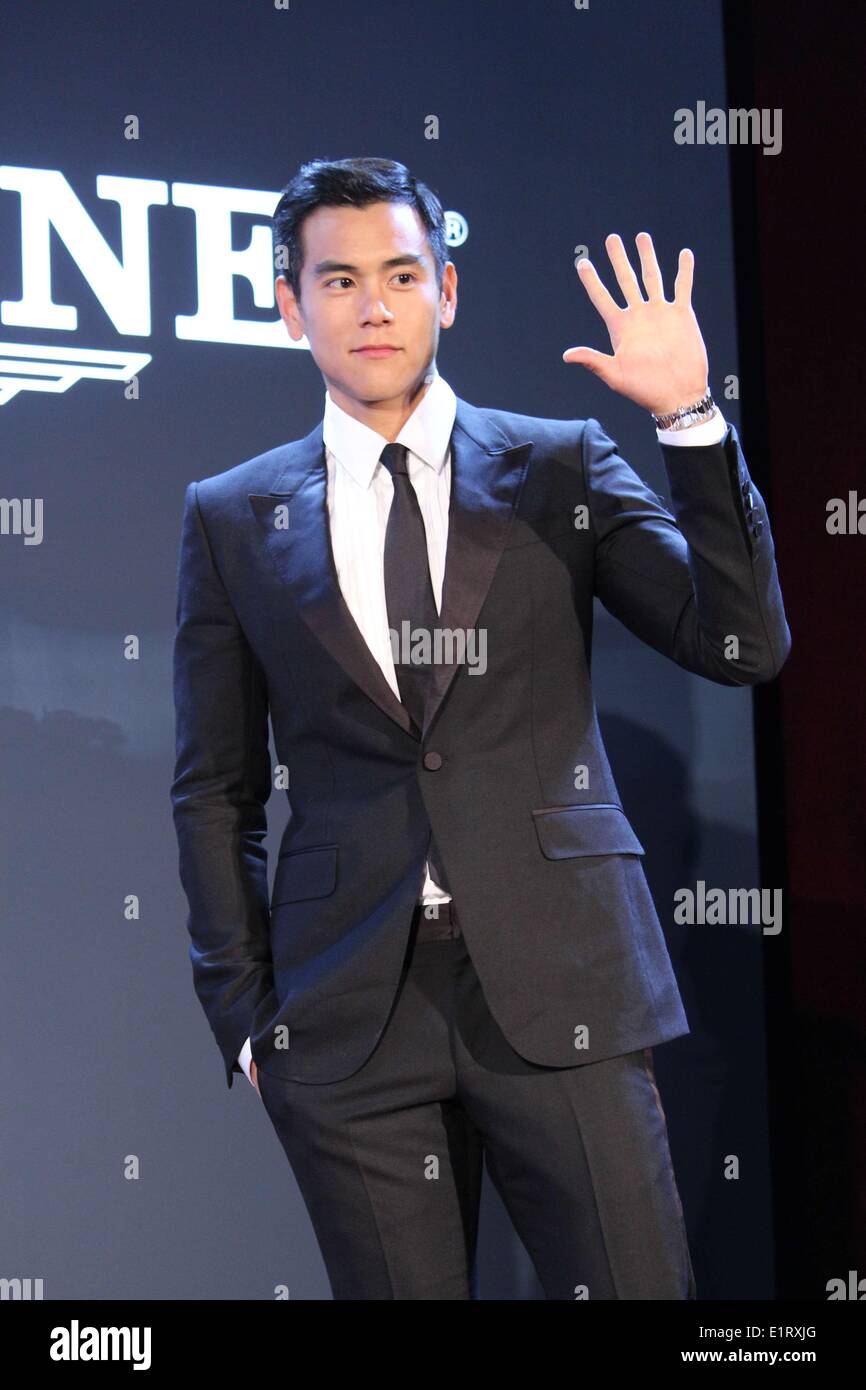 Actor Eddie Peng attends commercial activity in Shanghai,China on ...